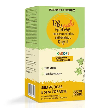 BLUMEL HEDERA 15MG XAROPE SEM AÇUCARES E SEM CORANTES 100ML ...