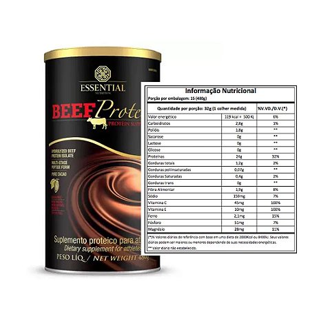 BEEF PROTEIN ESSENTIAL - 420G - Ninja Suplementos Curitiba - Loja ...