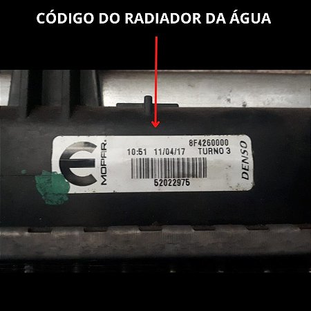 Kit Radiador Fiat Uno - Mobi - 3 cilindros - 2017 a 2019 ORIGINAL ...