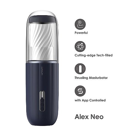 Svakom Alex Neo Svakom Masturbador Interativo Vai E Vem Interativo Com App de Luxo Silicone ...