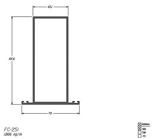 FC-251 11,19 KG BARRA 6,00 ML FACHADA CORTINA - ALLUWEB SHOPPING DO ...