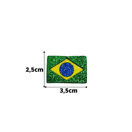 Kit 05 Enfeite Mini Bandeira Brasil Futebol Copa do Mundo - DHS SHOP ...