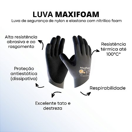 Luva de Segurança MAXIFOAM - Danny - Engenorma