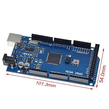Arduino Mega 2560 R3 - ATmega2560 CH340G - Loja da Robótica ...