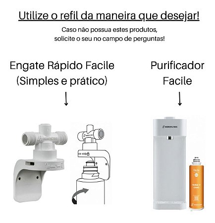 Refil Filtro Facile C7 Elimina Bactérias Hidro Filtros - Hidracommerce