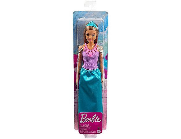 Boneca Barbie Princesa Dreamtopia - Saia Azul - HGR00 - Mattel - Real ...