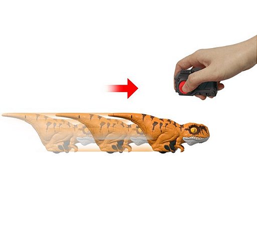 Jurassic World Click Tracker Atrociraptor Tiger - Com Controle - Real ...