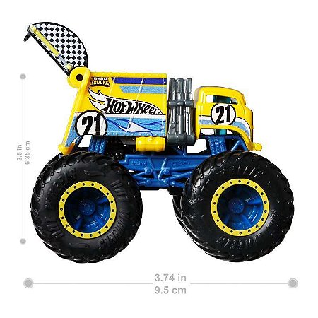 Hot Wheels Monster Trucks 1:64- Will Trash It All - FYJ44 - Mattel ...