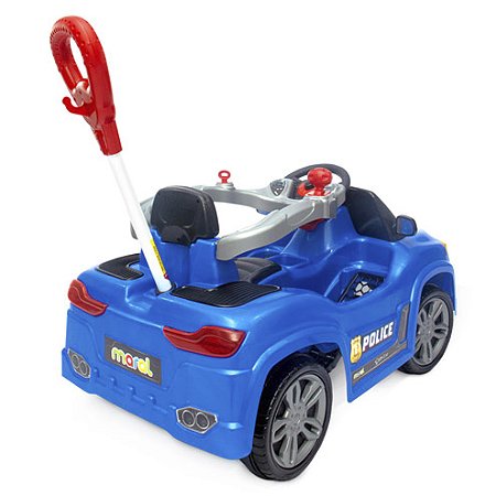 Carrinho Passeio e Pedal BM CAR - Azul Police - 3180 Maral - Real ...