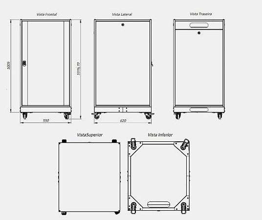 Mini Rack SoHo Completo, para escritórios, agências, pequenas empresas ...