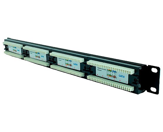 Patch Panel Para Rack 19 Polegadas, Para Redes Voz,Imagens e Cabeament ...