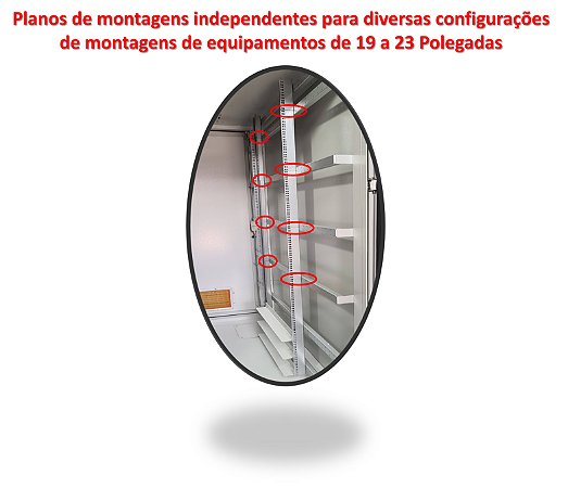 Gabinete Rack Outdoor de piso fabricado em alumínio, com proteção IP55 ...