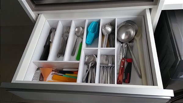 Organizador de Gavetas para Talheres - Sob Medida - Poli Design