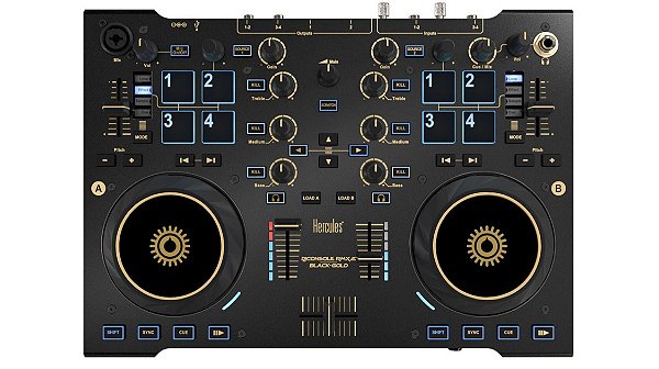 Controlador Hercules Console RMX2 com Virtual DJ Black-Gold ...