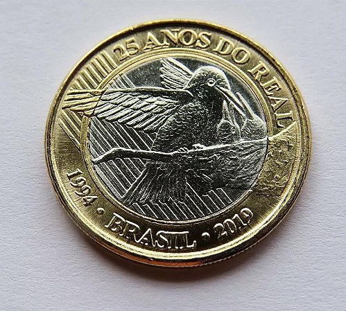 Moeda Comemorativa 1 Real 25 Anos Beija-flor 2019 - seteprint.com.br