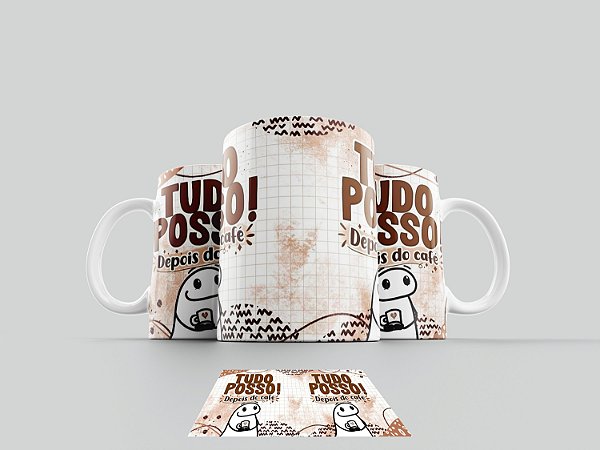Caneca Tudo Posso Depois do Café - Reverse Design Caneca Tudo Posso Depois do Café - Reverse Design