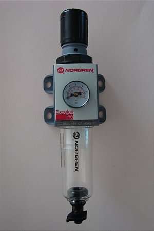 Filtro Norgren - Reg 1/4 " BSP 5-14 PSI Dreno Manual c/ Suporte - Savatel