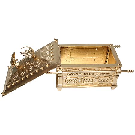 Arca Da Aliança Plástica Abs Dourada 15cm - Loja Preciosa Graça