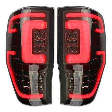 Lanterna traseira Ranger Raptor fumê 2017 a 2022 - 4x4 Store Brasil
