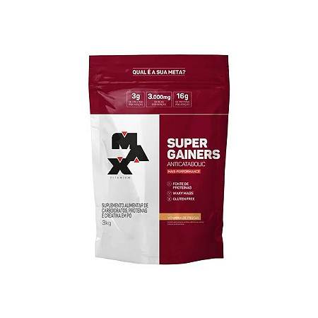 Hipercalórico SUPER GAINERS 3kg - VITAMINA DE FRUTAS - Max Titanium ...