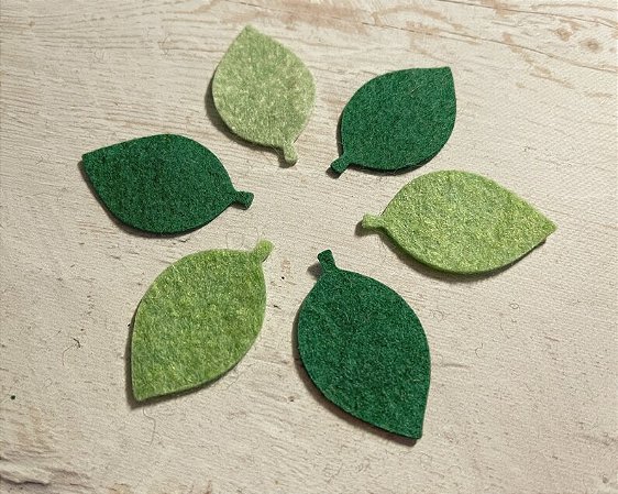 Folhas de feltro recorte a laser para montagem dos sus trabalhos - Arte ...
