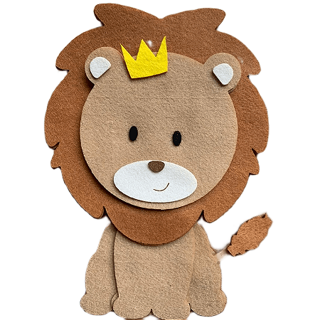 Kit de 7 Recortes em Feltro de Bichinhos - Escolha Tamanho e Cor ...