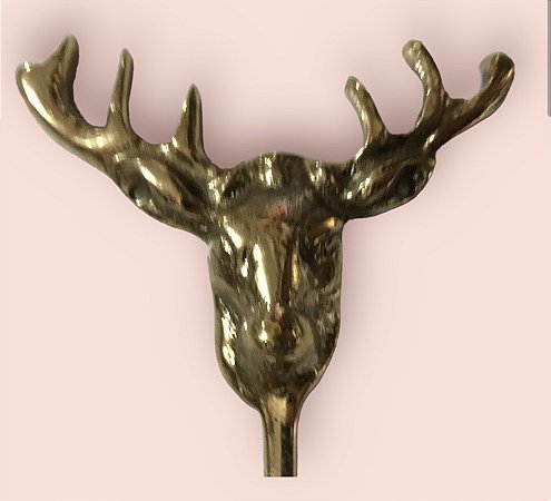 CABIDE COLONIAL GANCHO CABEÇA DE CERVO - Distribuidora Fechadura