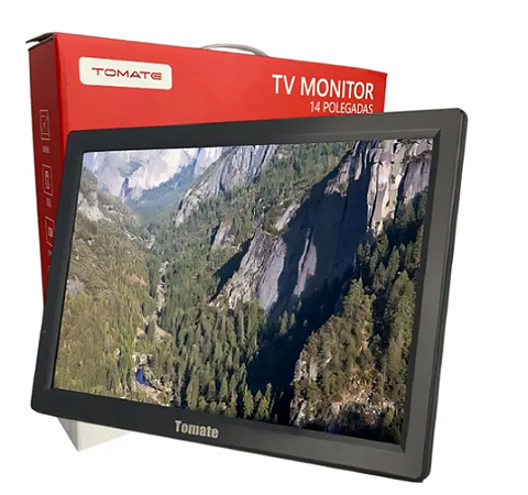 TV Portátil Monitor 14” LED - Tomate | Qualidade e Praticidade - Loja ...