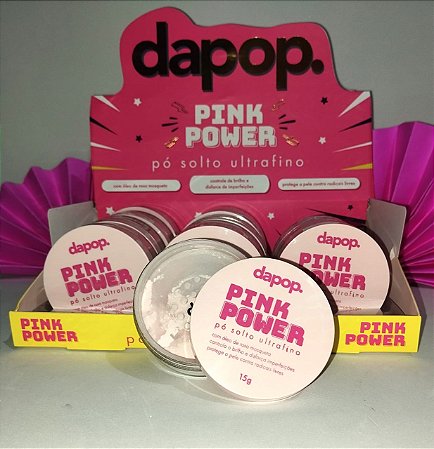 Pó solto ultrafino Dapop- Pink Power - nmake cosméticos