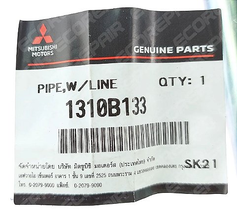 Tubo linha agua motor L200 Triton Sport 2.4 17-23 Diesel - Original ...