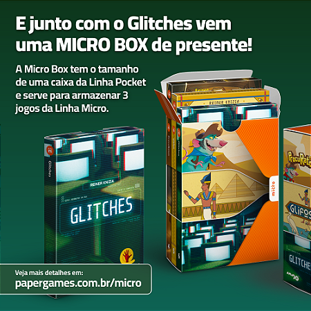 Glitches + Micro Box - PaperGames - Revendedores