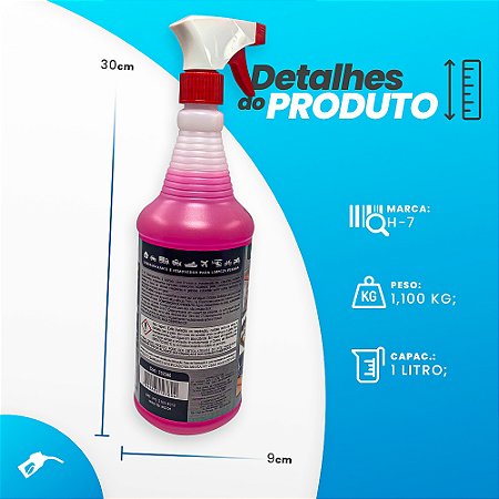 H7 Desengraxante 1 Litro Multiuso Spray - SeuPosto.Com | Equipamentos ...