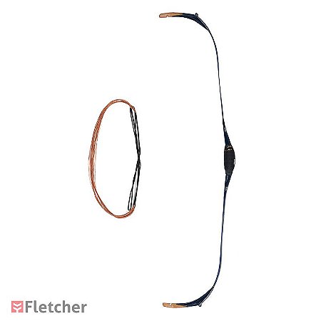 Arco Recurvo Tradicional - Laqueado Azul - 30 lbs a 28" - Lacquer Tata ...