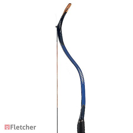 Arco Recurvo Tradicional - Laqueado Azul - 30 lbs a 28" - Lacquer Tata ...