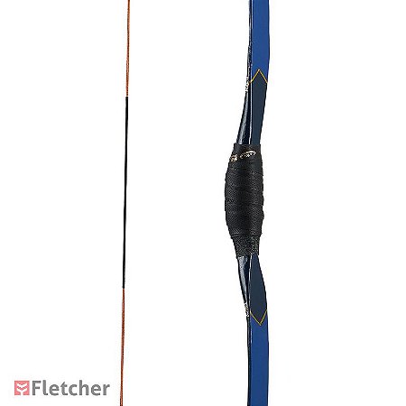 Arco Recurvo Tradicional - Laqueado Azul - 30 lbs a 28" - Lacquer Tata ...