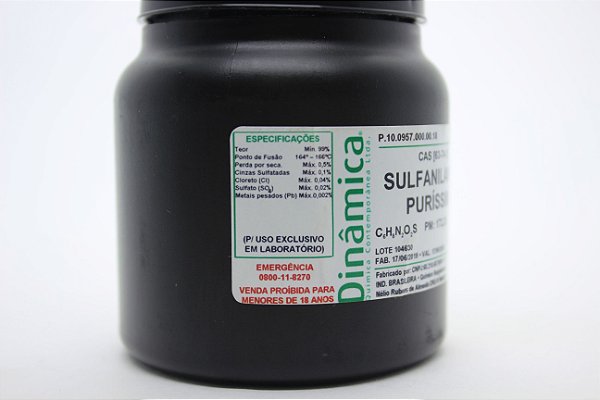 SULFANILAMIDA PA 100G - Didática SP