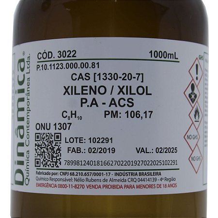 XILENO XILOL PA 1L *PF/SSP - Didática SP