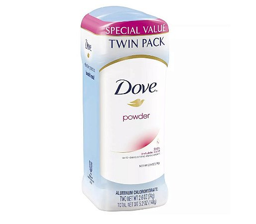 Dove Powder Invisible Solid Antiperspirant Deodorant Twin Pack ...