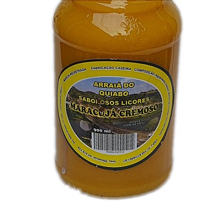 LICOR MARACUJA CREMOSO - ARRAIA DO QUIABO 900ML - Mió Licor