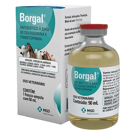 Borgal injetável 50ml - Léopec Farmácia Veterinária