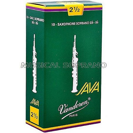 PALHETAS VANDOREN JAVA PARA SAX SOPRANO (caixa com 10) - Musical Soprano