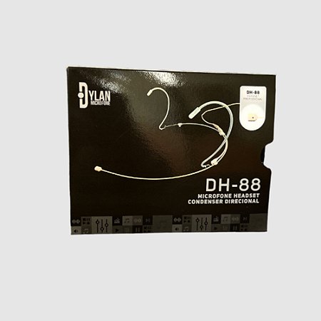 Microfone Dylan DH-88 Headset Cardioide Mini XLR 4 Pinos - Bege ...