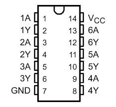 74HC04 - CI Porta Lógica NOT - ByteFlop - A loja de Arduino em João ...