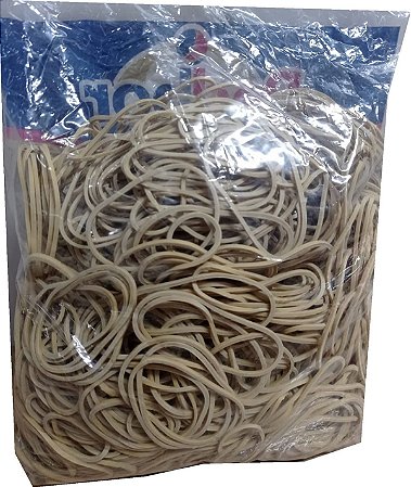 Elástico Látex Borracha Nº 18 pacote 1 Kg com 1.200 Unidades Dinheiro ...