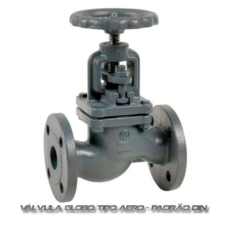 Válvula globo flangeada - em ferro fundido, aço carbono e aço inox ...