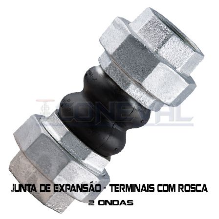 Junta de expansão de borracha com Rosca - Conexões e Válvulas ...