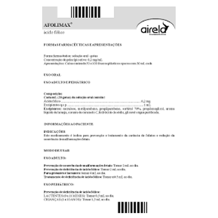 ACIDO FOLICO ACFOL AFOLIMAX GESTANTE ENDOFOLIN - Drogaria do Farmacêutico