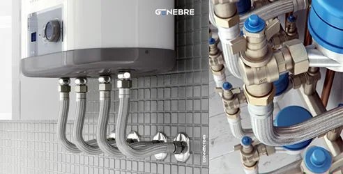 GEFLEX DN13 3/4" MF Flexível Água EPDM e Malha Inox GENEBRE ...