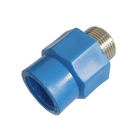 Conector Macho PPR Azul Dn 20X1/2 - Top Fusion - Hidráulica em Geral