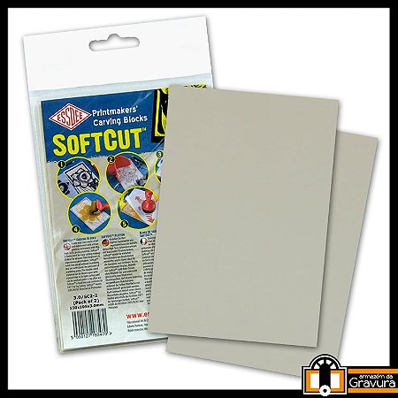 SoftCut EssDee para gravura em relevo (xilogravura, linoleogravura ...